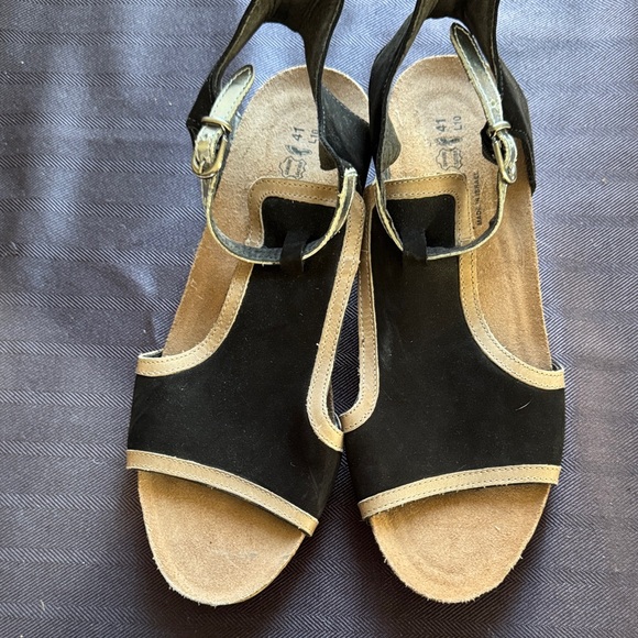 Naot | Shoes | Elegant Naot Black And Tan Womens Sandals | Poshmark